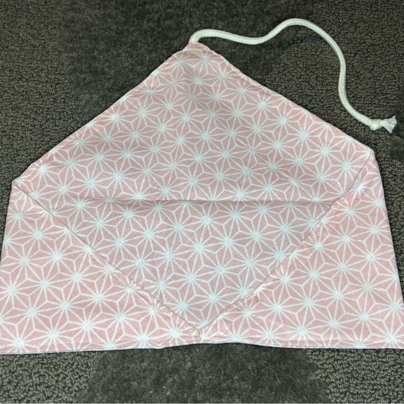 Handmade | Dining | Nezuko Inspired Fabric Chopstick Case Traditional Pattern Pastel Pink White ...